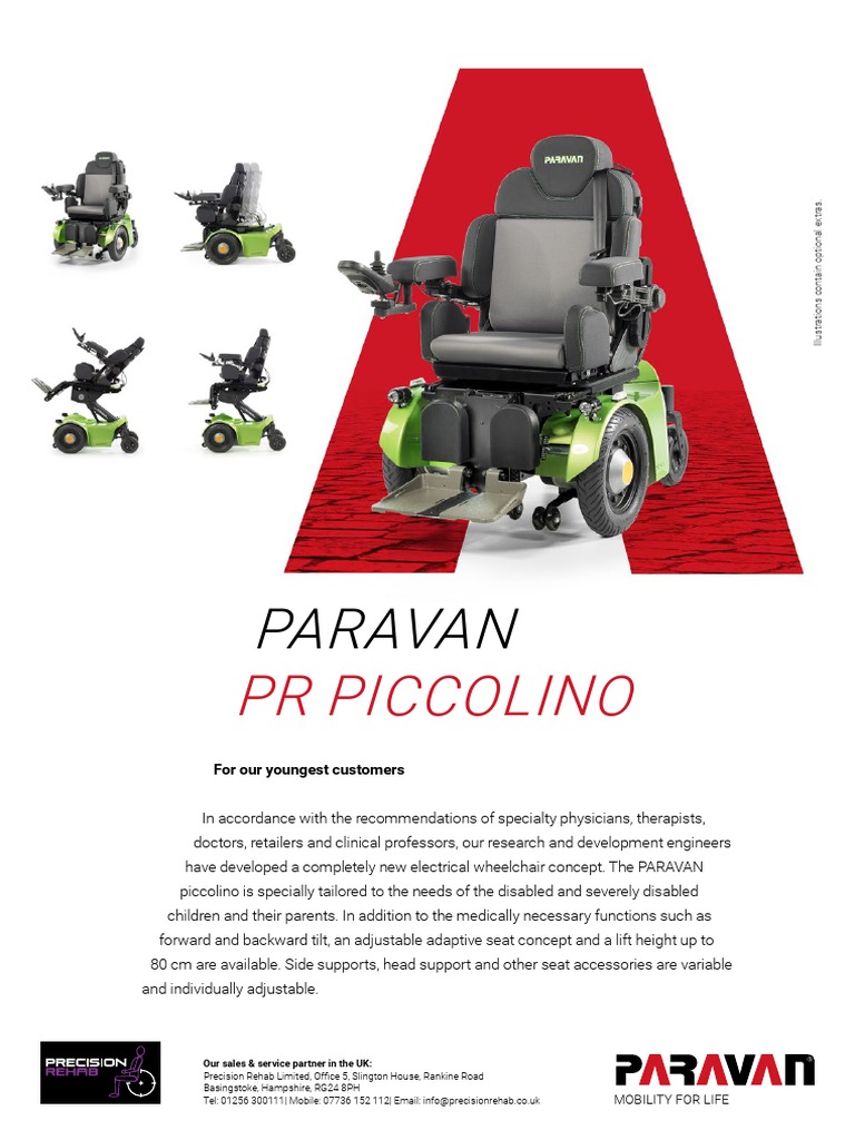 PARAVAN PiccolinoPR40PR30 PDF | PDF | Wheelchair | Car Body Styles
