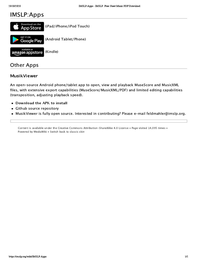 IMSLP - Apps - IMSLP - Free Sheet Music PDF Download | PDF