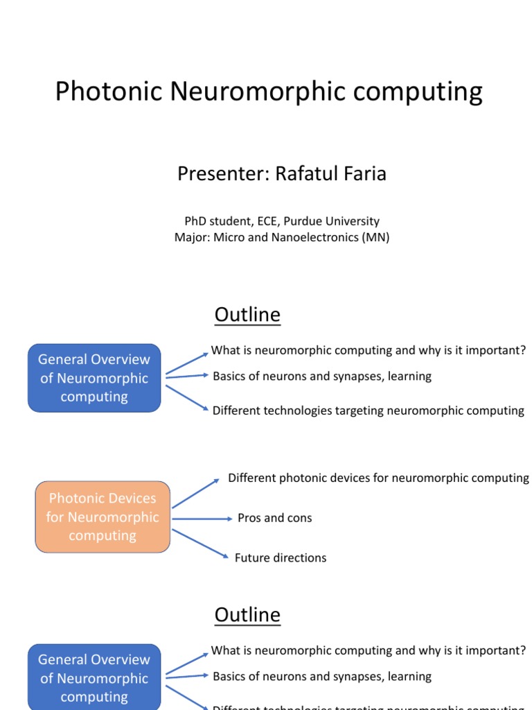 Purdue - 19-Photonic Neuromorphic Computing PDF | PDF | Photonics | Laser