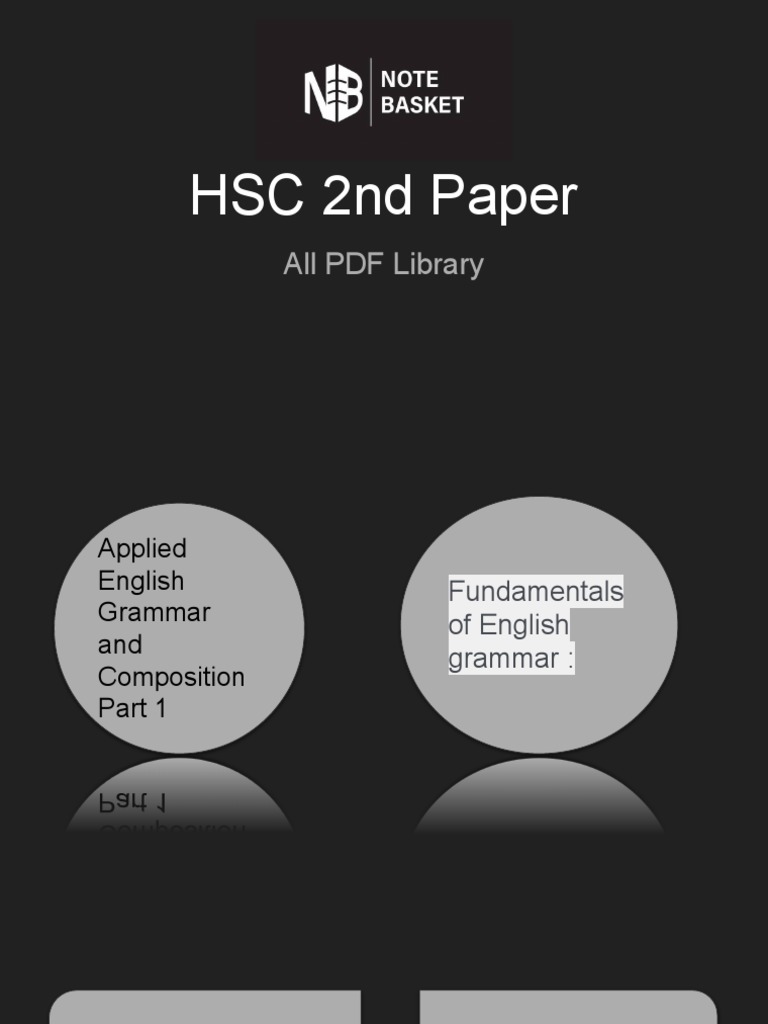 HSC 2nd Paper: All PDF Library | PDF