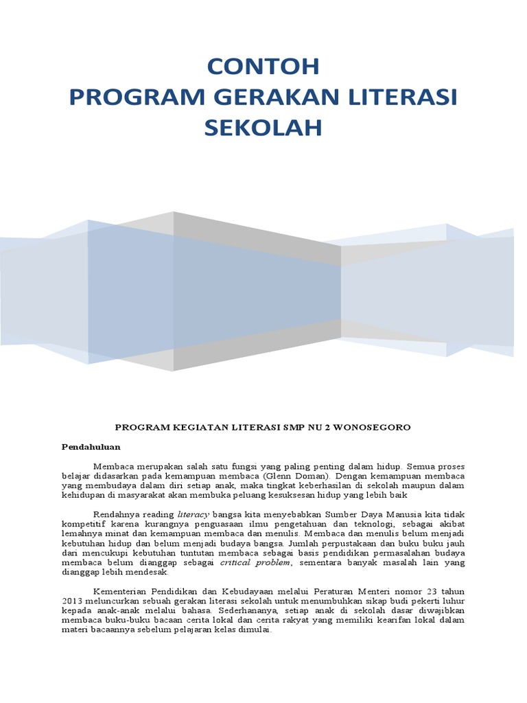 Contoh Program-Kegiatan-Literasi | PDF