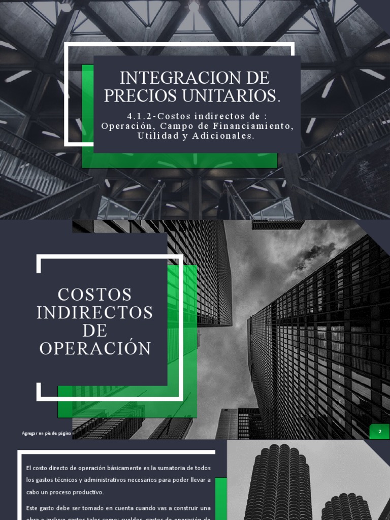 Integración de Precios Unitarios en Construcción | PDF | Interés | Costo