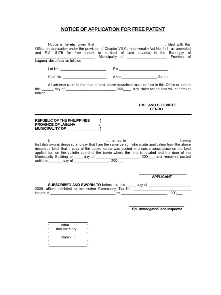 Notice of Application For FPA | PDF