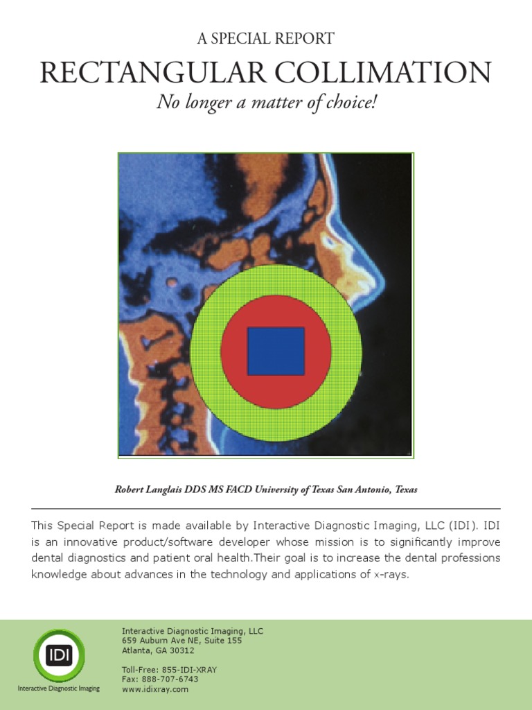 Rectangular Collimation: No Longer A Matter of Choice! | PDF | Absorbed ...