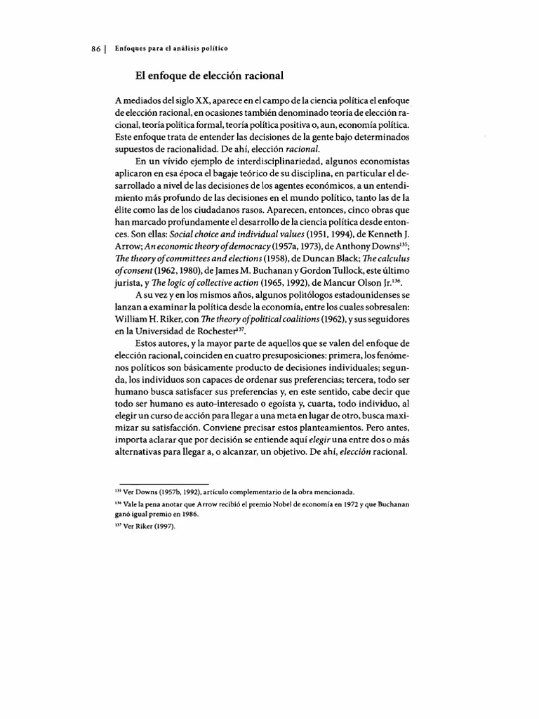 Enfoque de Elección Racional | PDF | Racionalidad | Axioma