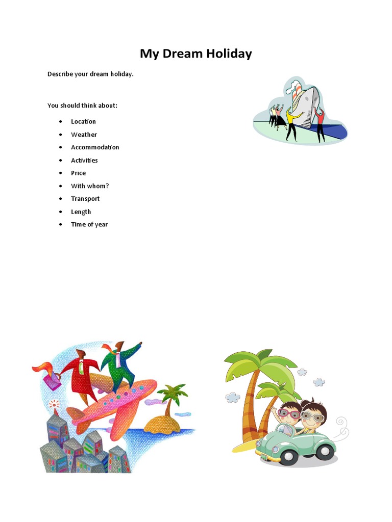 My Dream Holiday | PDF