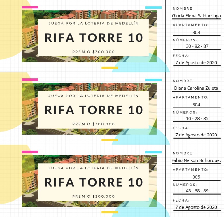 White Grid With Modern Abstract Shapes Raffle Ticket PDF | PDF | Juegos ...