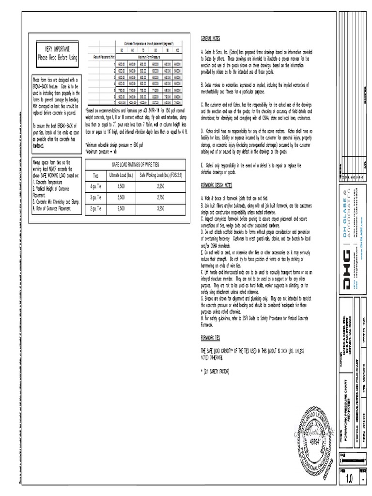 Pour Pressure Charts Sealed | PDF | Technology & Engineering