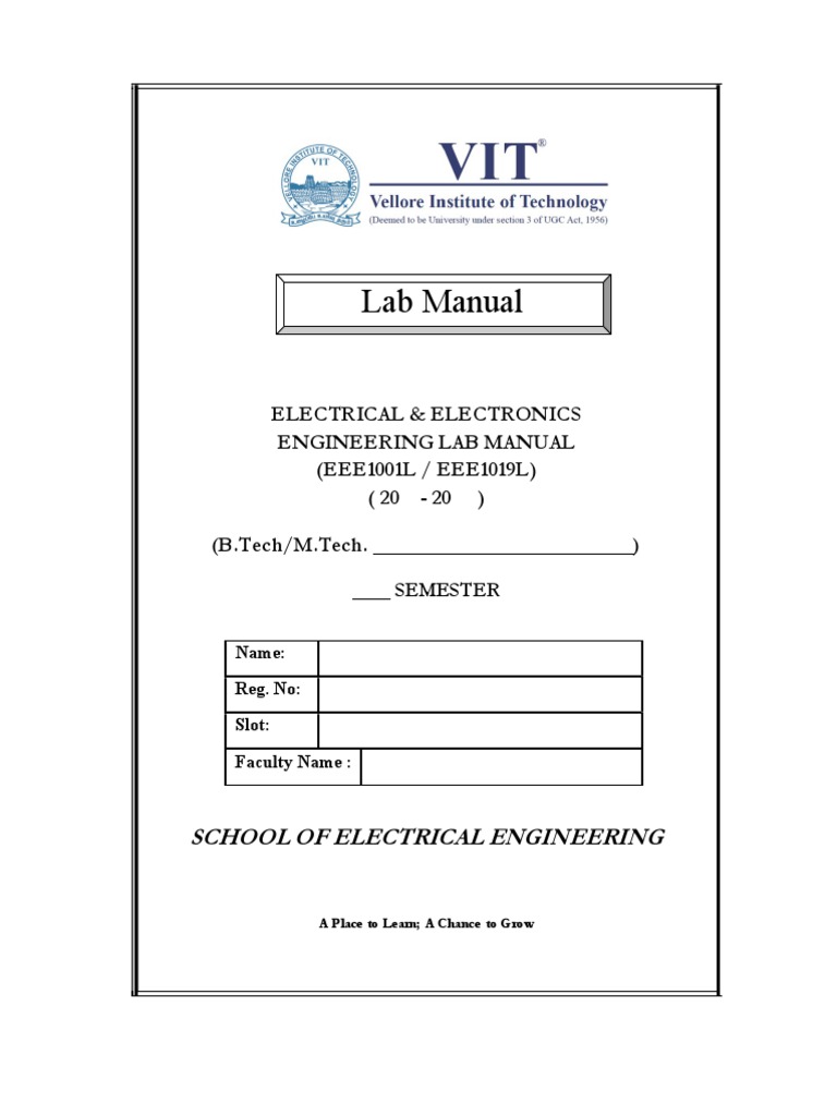 Lab Manual: School of Electrical Engineering | PDF | Transistor | Rectifier