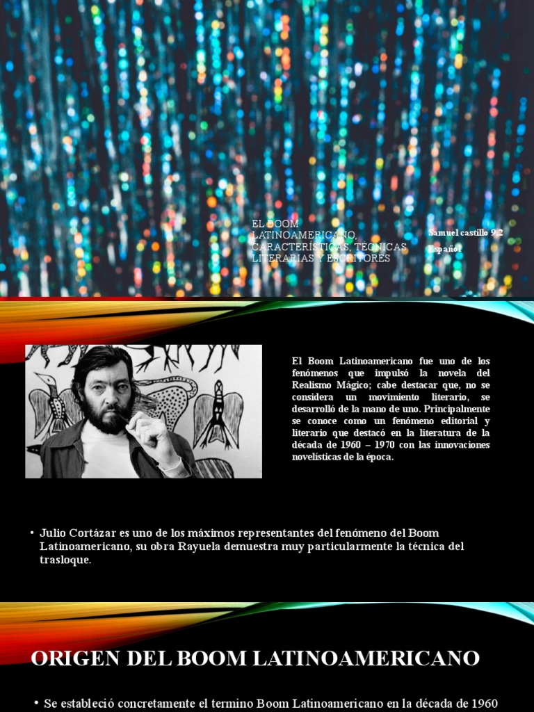 El Boom Latinoamericano, Características, Técnicas Literarias Samuel ...