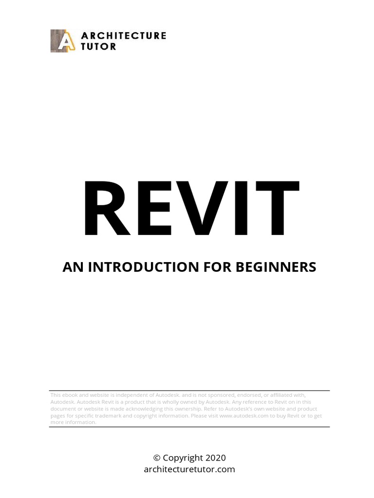 Revit: An Introduction For Beginners | PDF | Computers