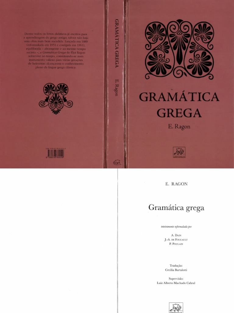 Eloi Ragon - Gramática Grega-Odysseus (2011) | PDF