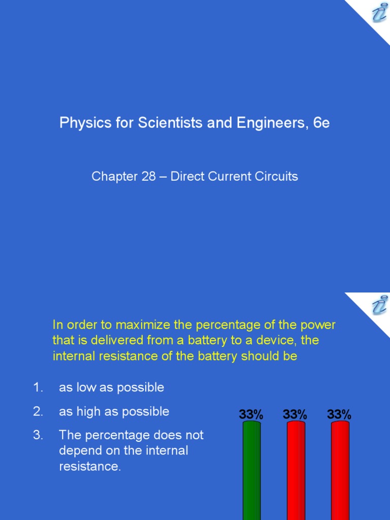 Physics For Scientists and Engineers, 6e: Chapter 28 - Direct Current ...