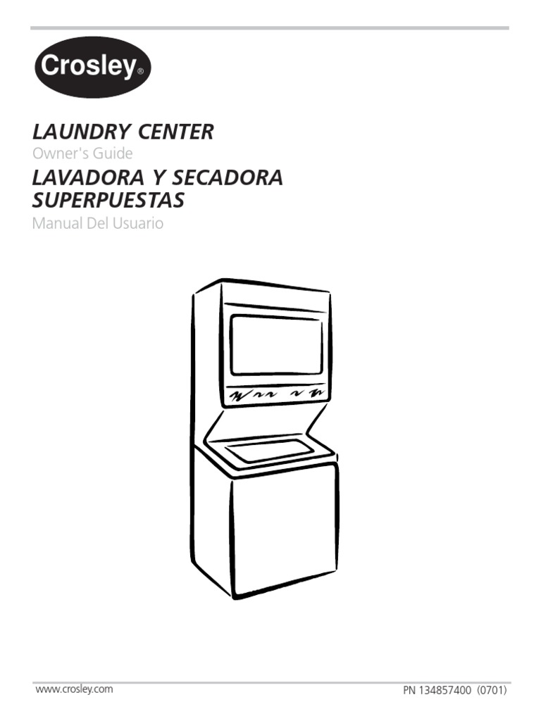 Crosley W-D Care | PDF | Washing Machine | Clothes Dryer