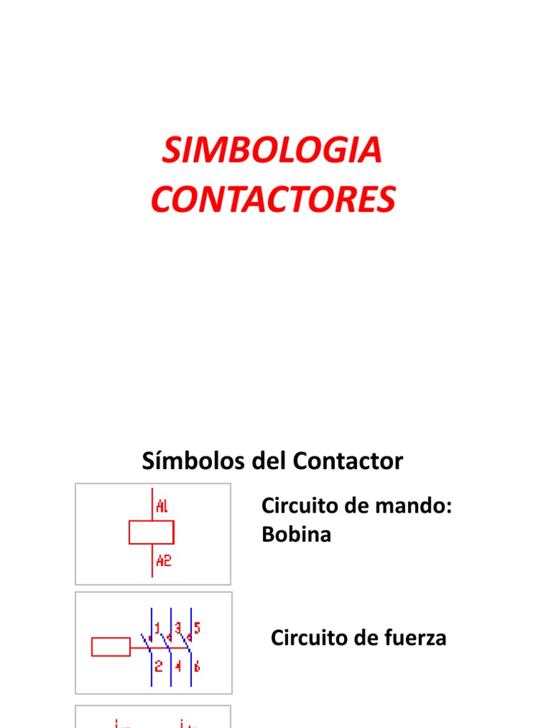Simbología de Contactores Eléctricos | PDF