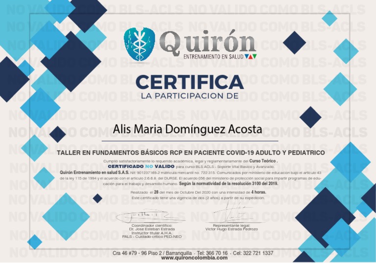 Alis Maria Domínguez Acosta | PDF | Medicina | Cuidado de la salud