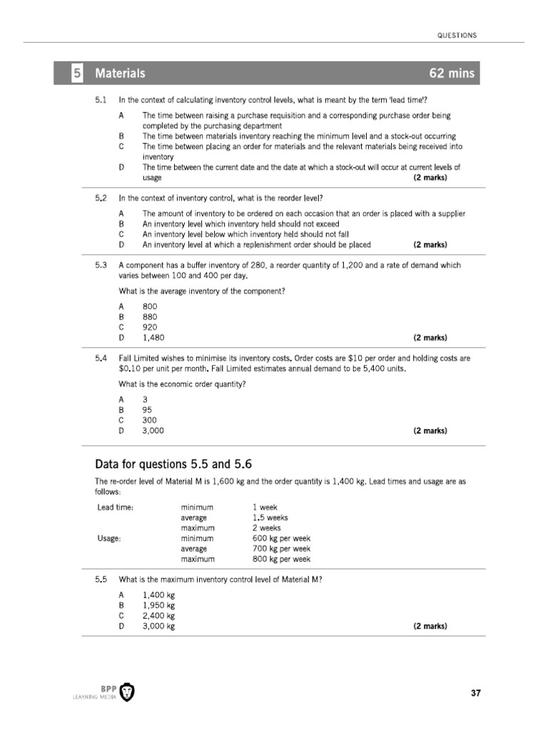 Chapter 4 Practice Qns PDF | PDF