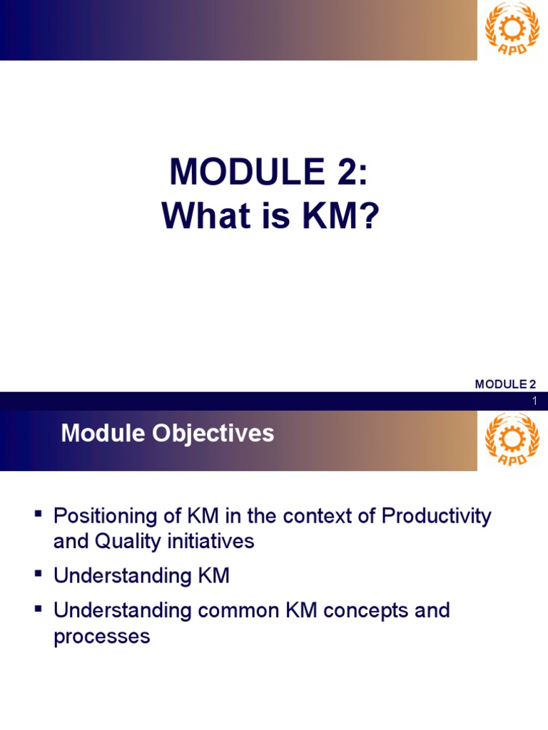 What Is KM?: APO Workshop On Implementing KM | PDF | Knowledge ...