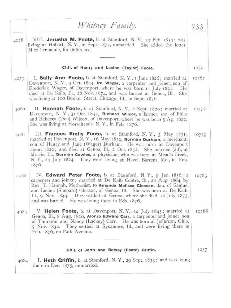 Whitney Family History Volume 1 Part 3 | Download Free PDF | Military ...