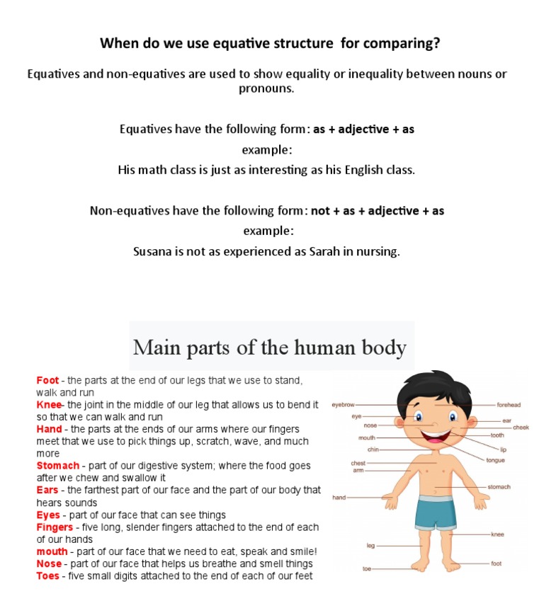 When Do We Use Equative Structure For Comparing? | PDF