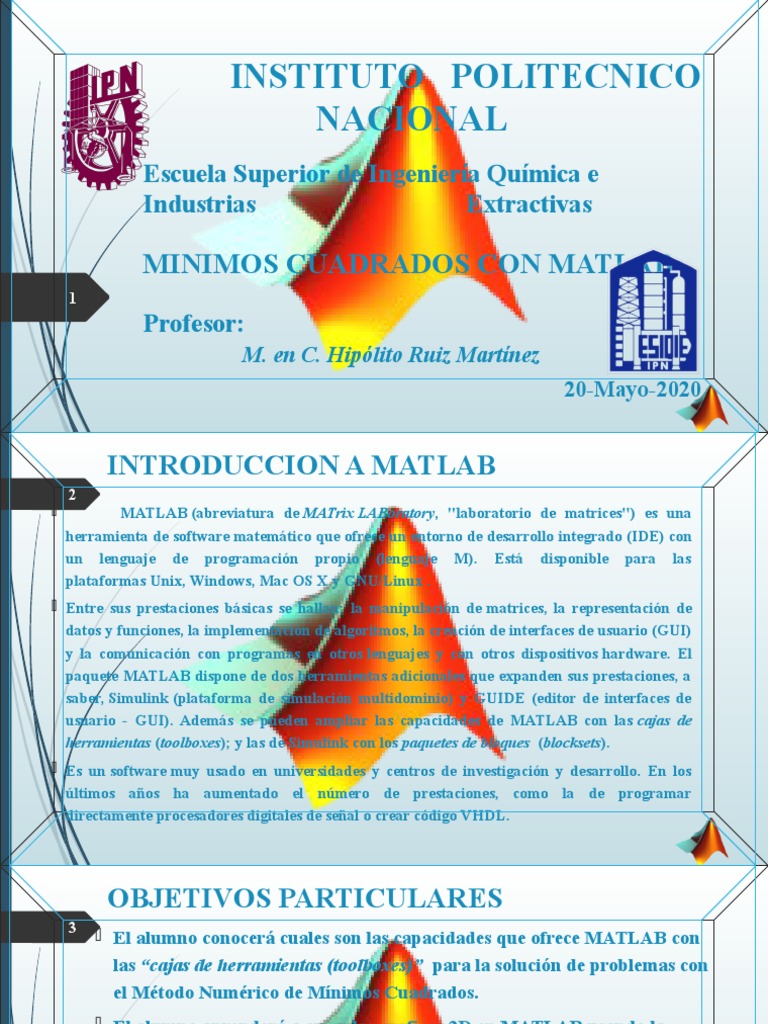 Minimos Cuadrados Matlab | PDF | Matlab | Informática