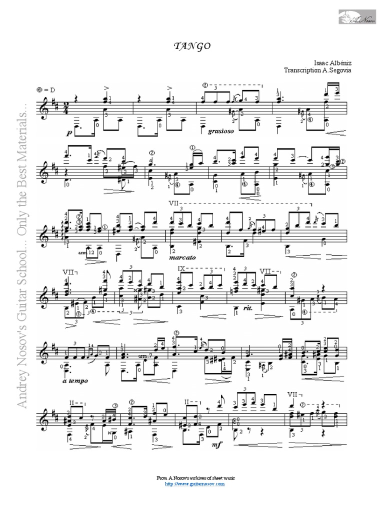 Albeniz Tango | PDF