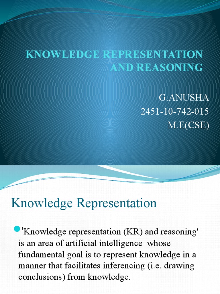 Knowledge Representation and Reasoning | PDF | Knowledge Representation And Reasoning | Reason