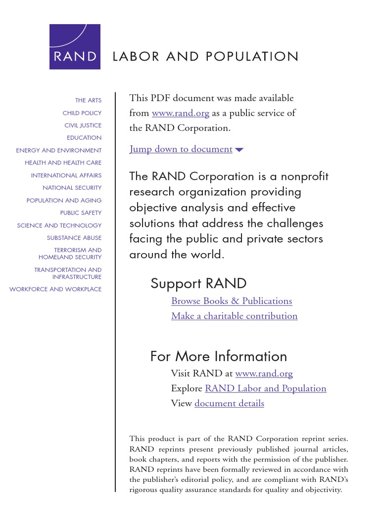 Rand RP1261 PDF | PDF | Rand Corporation | Survey Methodology