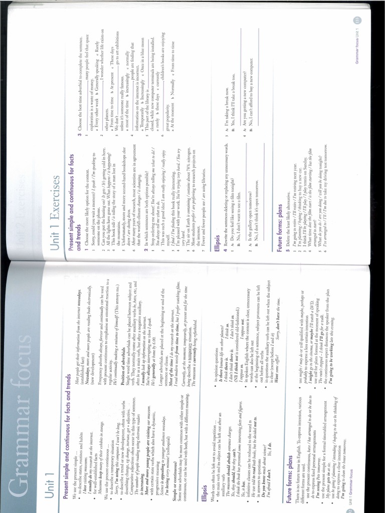 C1 Grammar Review With Answers | PDF