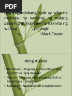50 Halimbawa NG Salitang Kolokyal | PDF