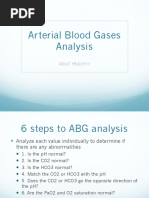 6 Easy Steps To ABG Analysis | PDF | Metabolism | Physiology