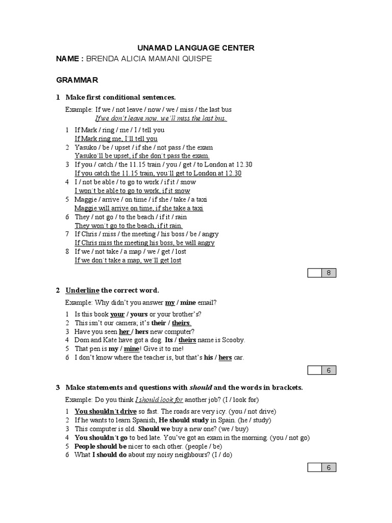 Exam Ingles Unit 2 | PDF