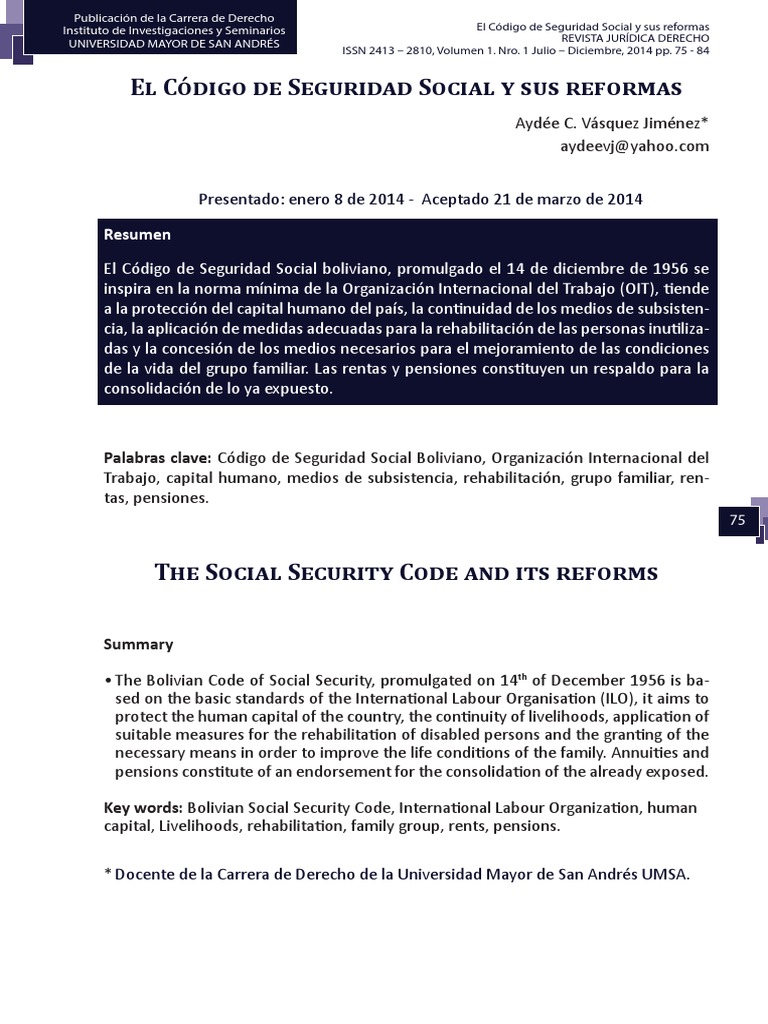 Código de Seguridad Social y Reformas | PDF | Parentesco | Matrimonio