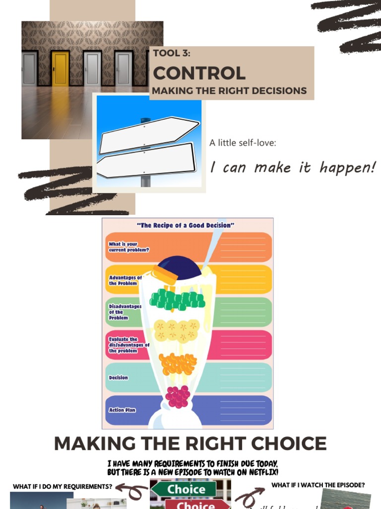 Tool 3 - Control - Making The Right Choice | PDF