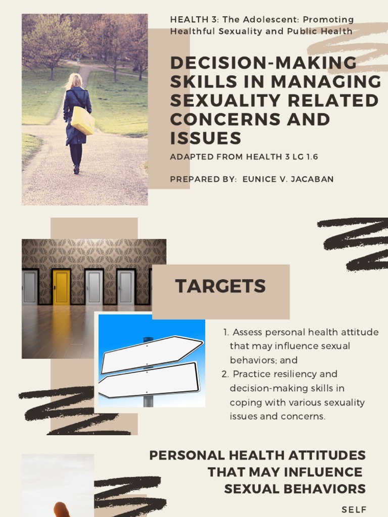 Decision Making Skills in Managing Sexuality Related Concerns and ...