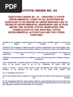 EXECUTIVE ORDER Barangay BESWMC | PDF | Waste Management | Municipal ...
