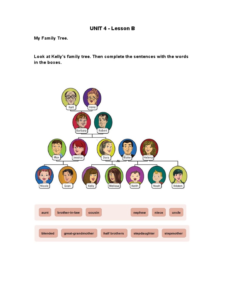 UNIT 4 - Lesson B | Download Free PDF | Family | Society