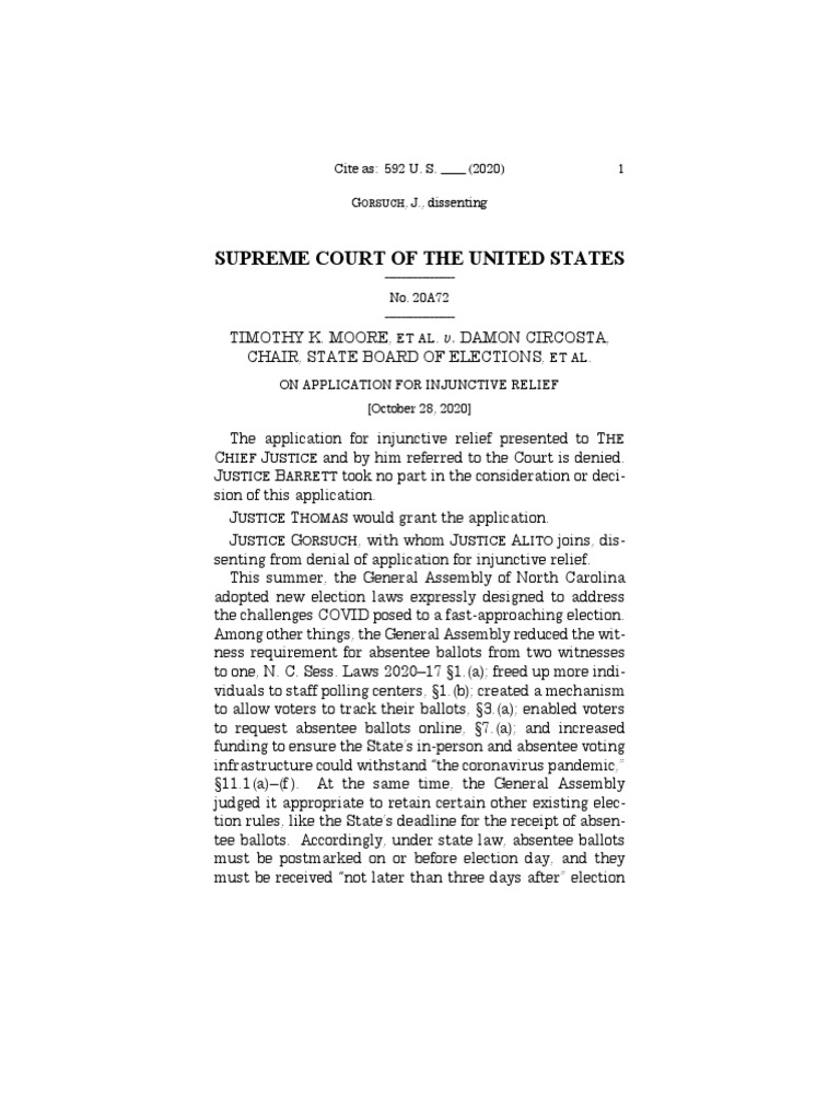 SCOTUS Order | PDF | State Law (United States) | Article One Of The ...