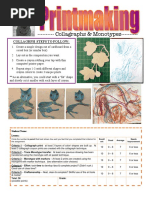 ART RUBRIC Printmaking Fish | PDF | Home & Garden