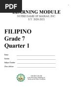 Filipino 10 Q2 Module 2 Final | PDF
