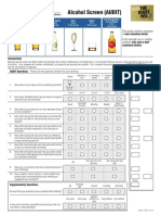 Alcohol Audit Screening Tool mk4 | PDF | Alcoholism | Risk