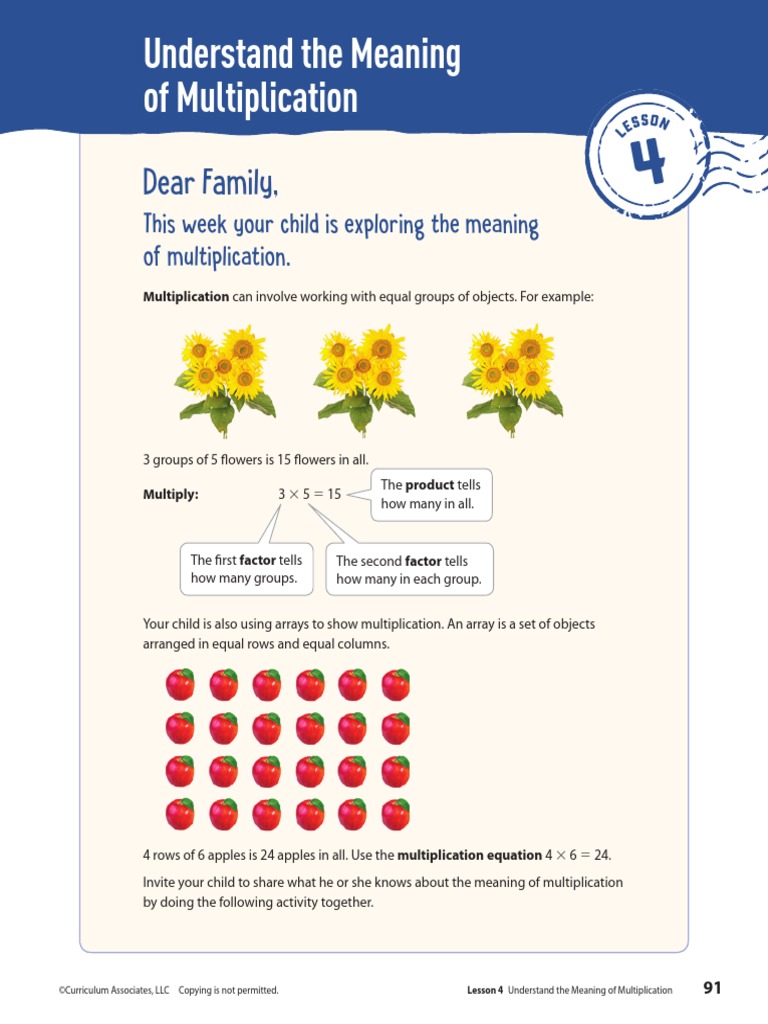 Lesson 4 Student Workbook | PDF | Matrix (Mathematics) | Multiplication