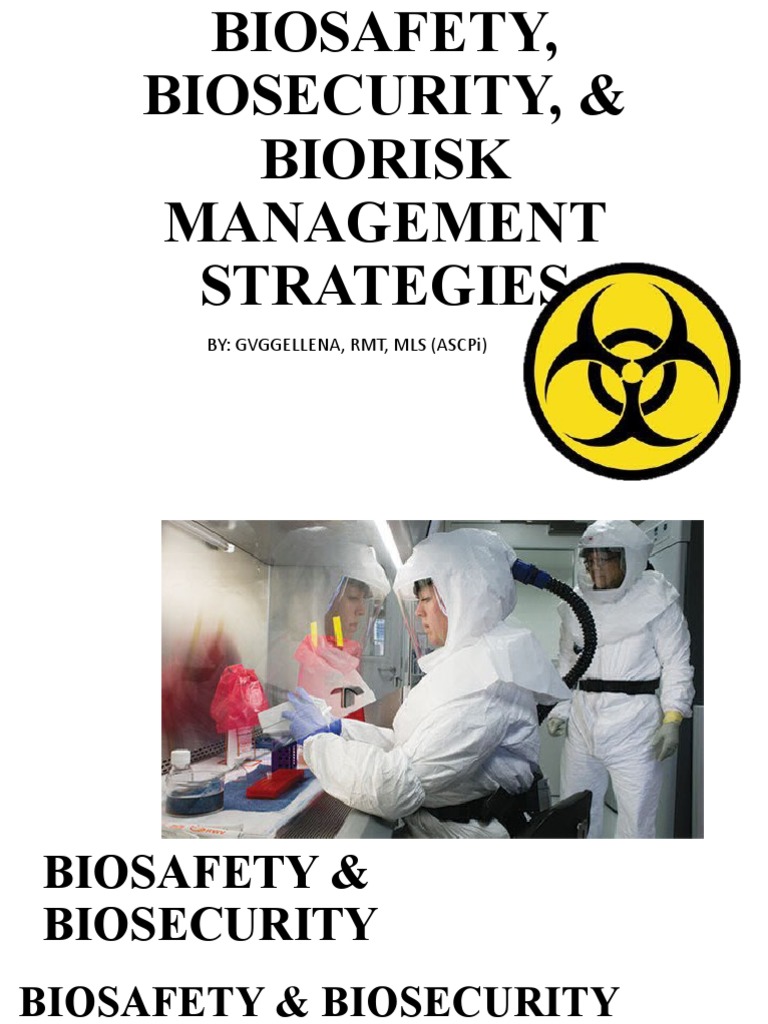 6 - Biosafety, Biosecurity, & Biorisk Management Strategies | PDF | Risk Assessment | Risk