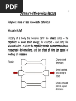 Mechanical Properties of Polymers | PDF | Viscoelasticity | Deformation ...