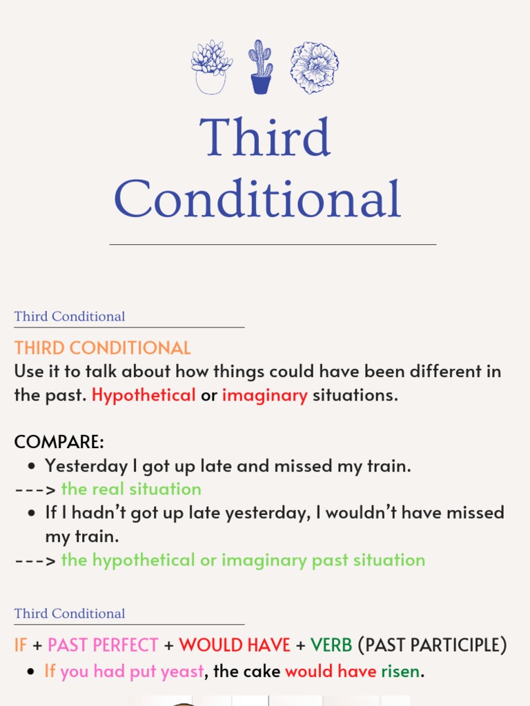 3rd Conditional | PDF | Verb | Morphology