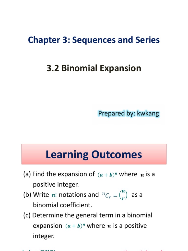 Expanding Binomial Expressions and Approximating Values with Binomial ...
