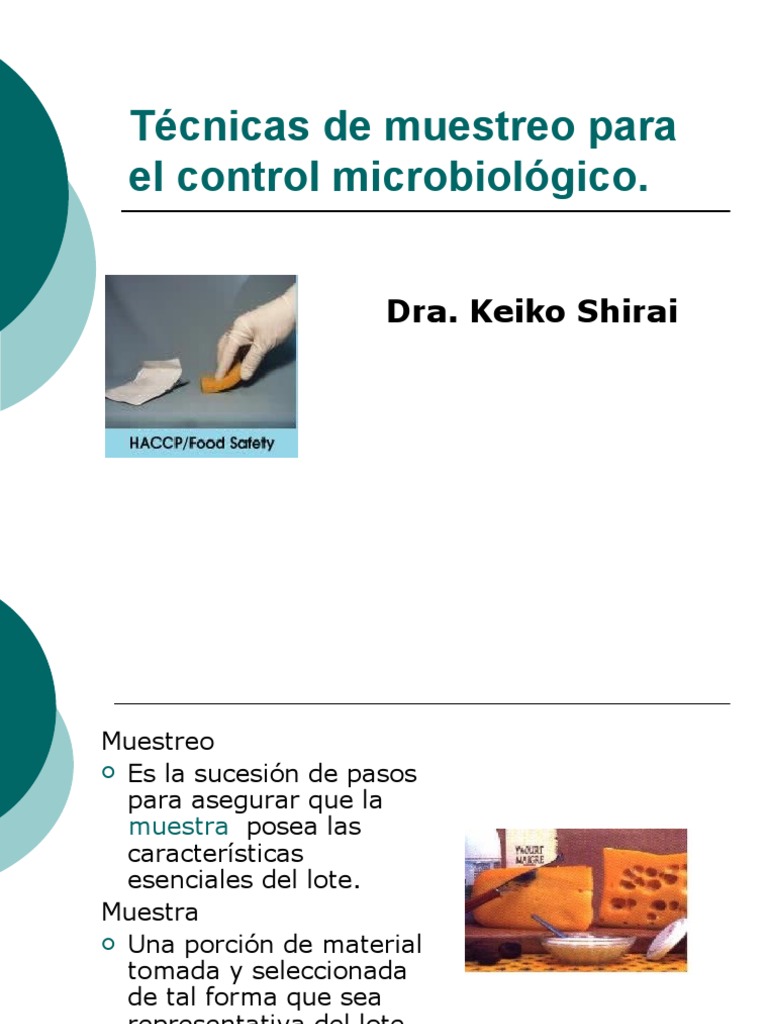 Muestreo CONTROL MICROBIOLOGICO | PDF | Muestreo (Estadísticas) | Microorganismo