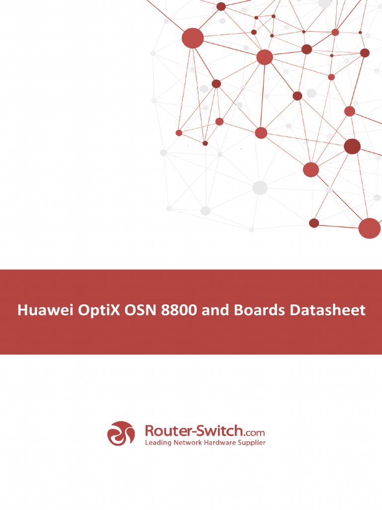 Huawei Optix Osn 8800 and Boards Datasheet | Download Free PDF ...