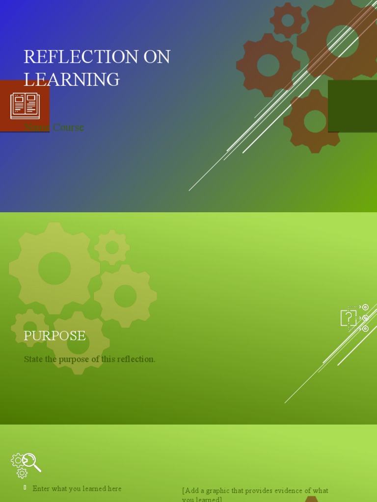 Reflection On Learning | PDF | Computers