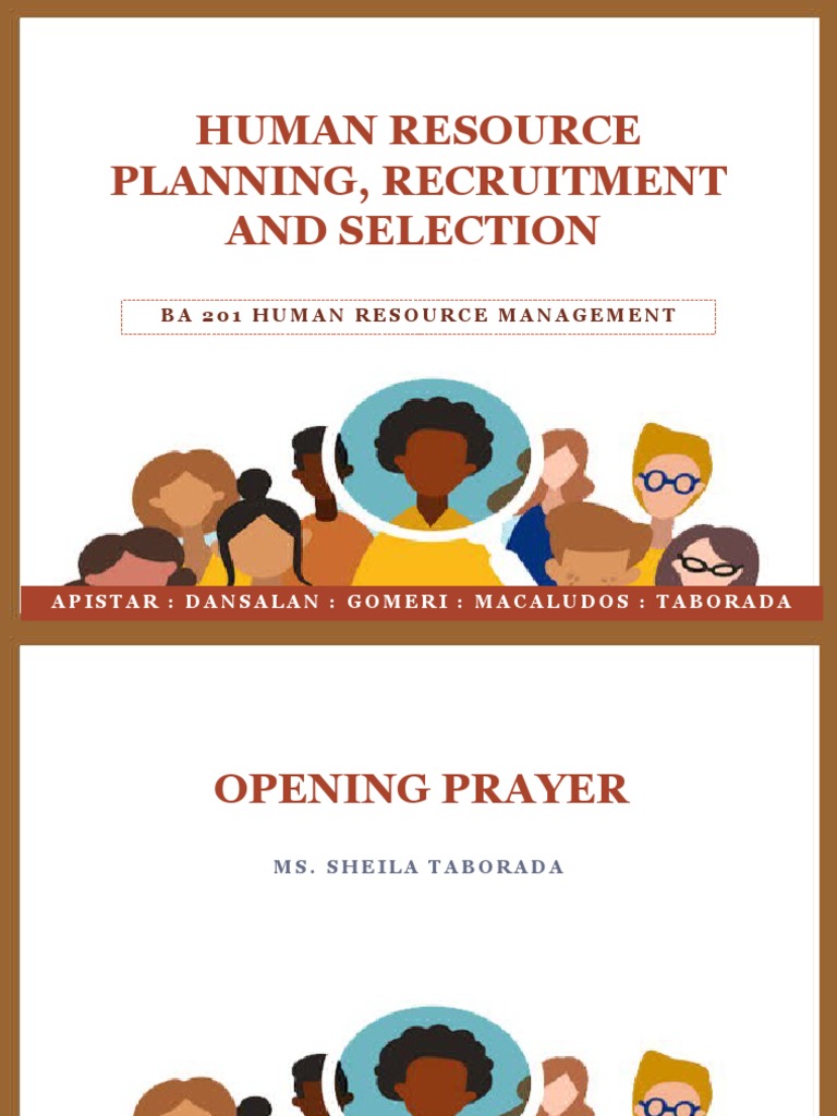 HR Planning, Recruitment & Selection | PDF | Human Resource Management ...